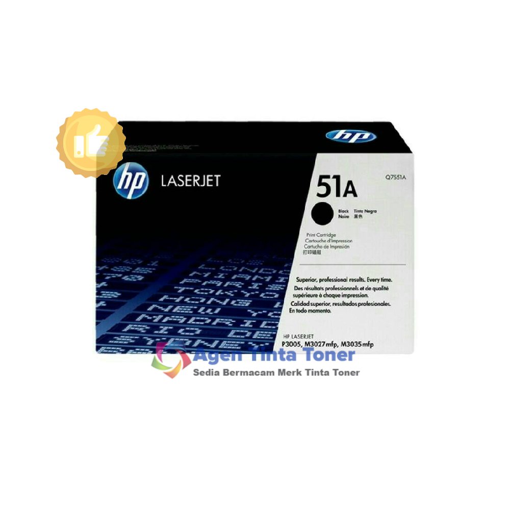 Jual Toner Cartridge Hp 51A Black (Q7551A) Original Harga Murah