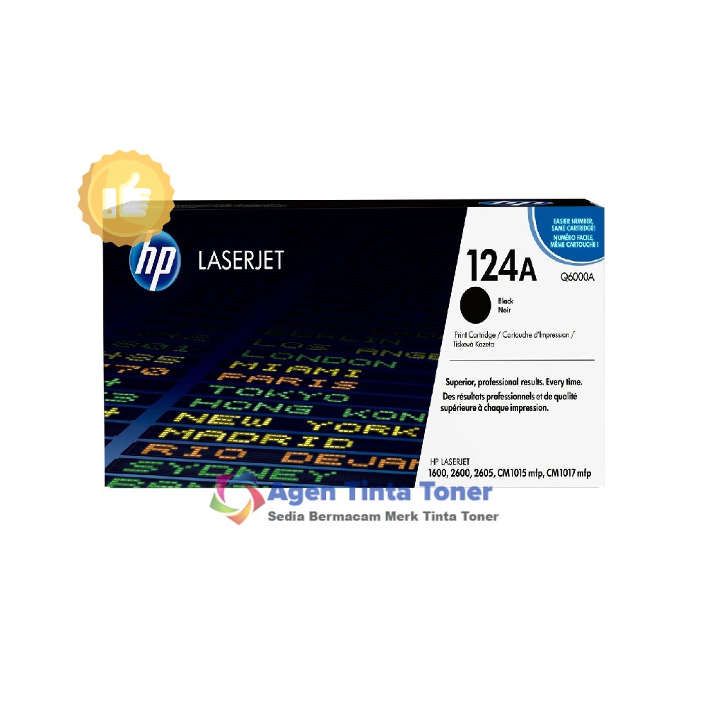 Jual Toner Hp 124a Black Original [Q6000A] Harga Murah