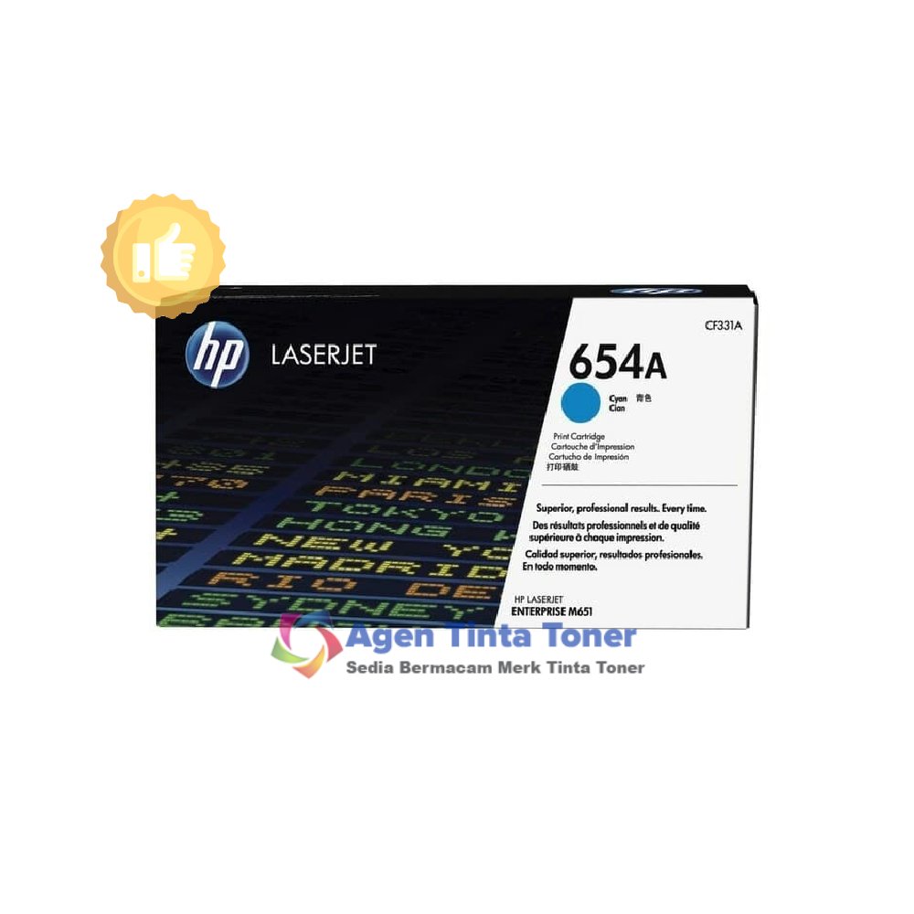 Jual Toner HP Laserjet 654a Cyan (CF331A) Original Harga Dan Spesifikasi