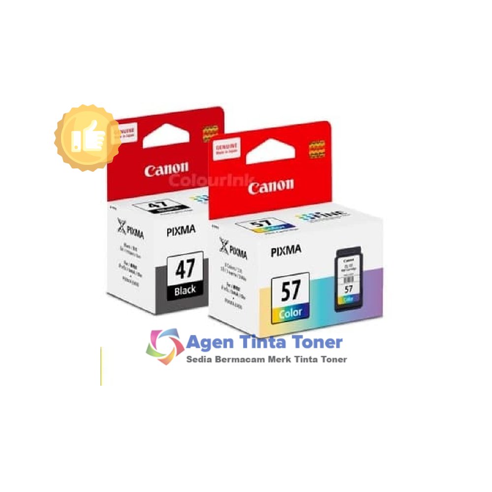 Jual Tinta Canon PG-47 Black & CL-57 Color Original Harga Dan Spesifikasi