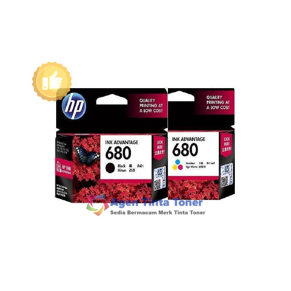 Jual Tinta Hp 680 Black & Color 1 Set Original Harga Dan Spesifikasi