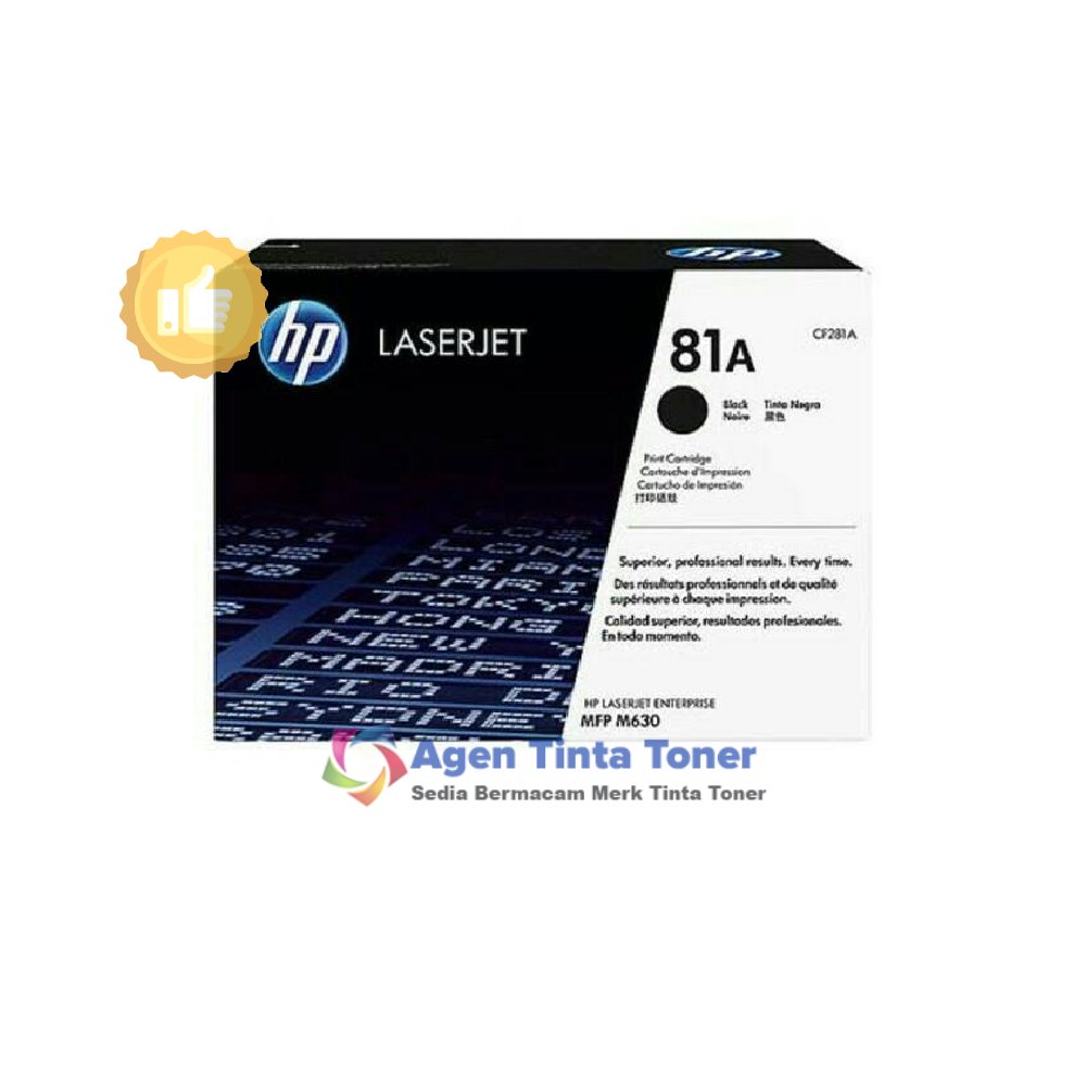 Jual Toner HP LaserJet 81A Black CF281A Original Harga Dan Spesifikasi